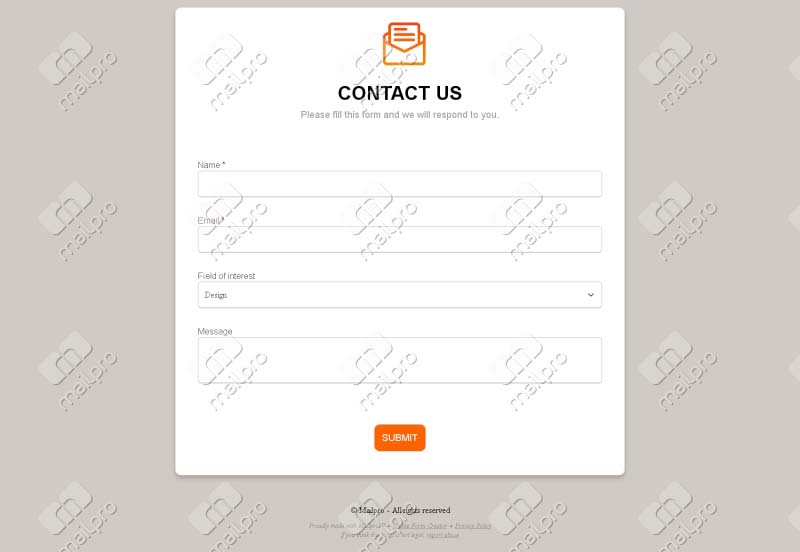 Contact & Inquiry Form Templates | Mailpro™