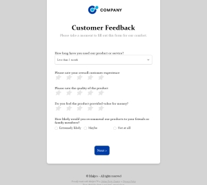 Feedback & Survey Form Templates | Mailpro™