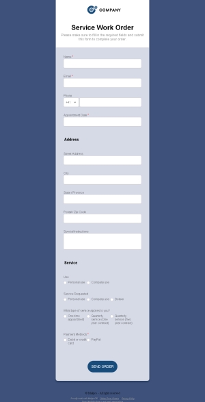 Order & Purchase Form Templates | Mailpro™