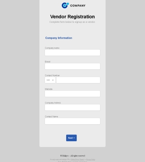 Vendor & Business Registration Form Templates | Mailpro™