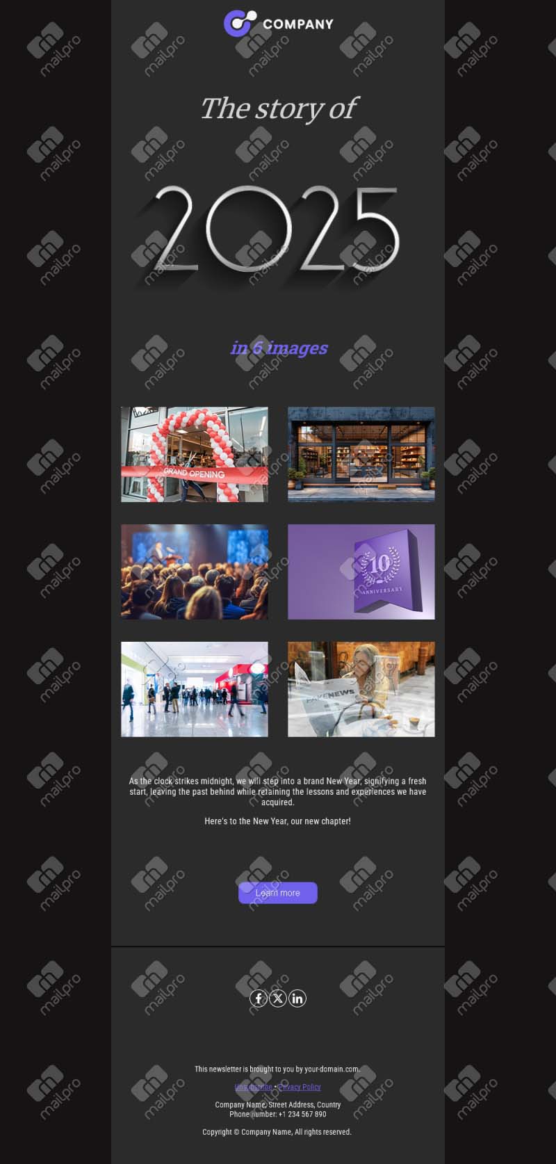 New Year Email Templates 2026 | Mailpro™