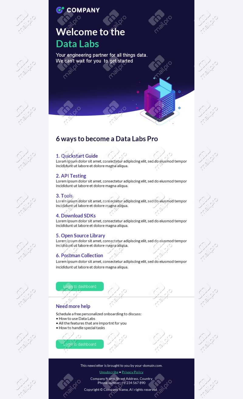 Welcome Email Templates, Ready-to-Use Models | Mailpro™