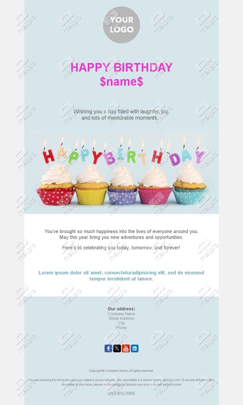 Email Templates for Birthday Newsletters | Mailpro™
