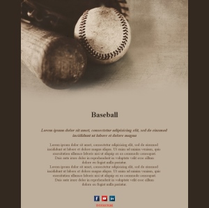 Baseball Email Templates | Mailpro™