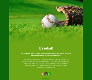 Baseball Email Templates | Mailpro™