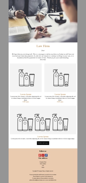 Law Firm Email Template | Mailpro™