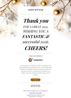 New Year Email Templates 2026 | Mailpro™