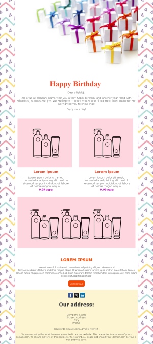 Email Templates for Birthday Newsletters | Mailpro™