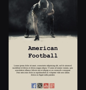 Email Template for American Football Team | Mailpro™