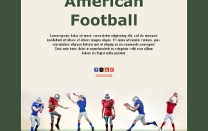 Email Template for American Football Team | Mailpro™