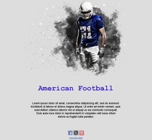 Email Template for American Football Team | Mailpro™