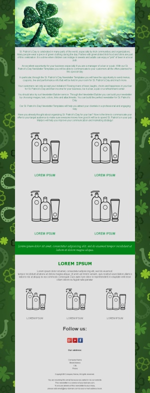 Email Template for St. Patrick's Day | Mailpro™