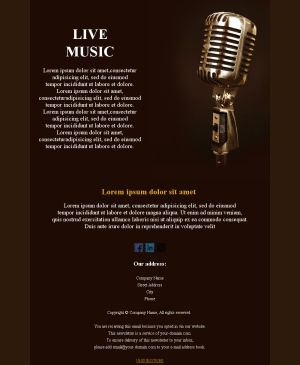 Music Email Templates | Mailpro™